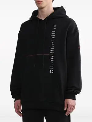 Fred Perry X Raf Simons Logo-embroidered Hoodie