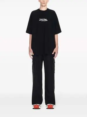 Off-White Ironic Quote-print Cotton T-shirt
