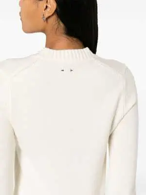 Barbara Bui V-neck Ladder-stitch Jumper - Neutrals