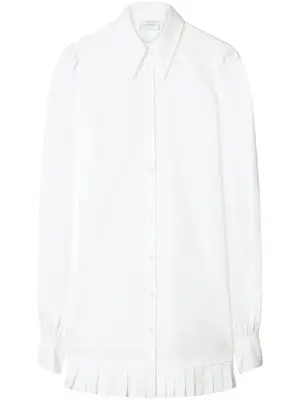 Off-white Pleated Day Dresses