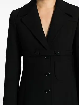 COURREGES Single-breasted A-line Coat