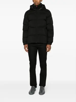 Kiton Logo-patch Quilted Hooded Jacket
