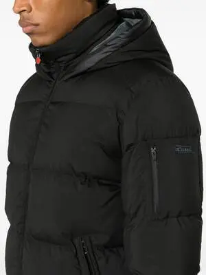 Kiton Logo-patch Quilted Hooded Jacket