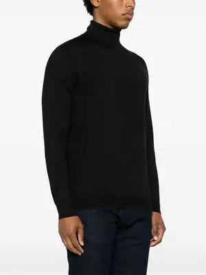 Kiton Roll-neck Fine-knit Jumper - Black