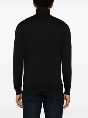 Kiton Roll-neck Fine-knit Jumper - Black