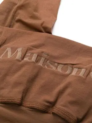 MAISON CLOSE Seamless Crotchless Semi-sheer Tights