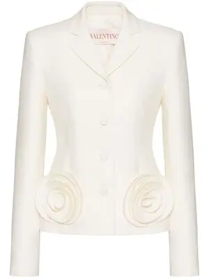 Valentino Garavani Floral-appliqué Blazer