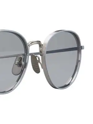 Thom Browne Round-frame Sunglasses - Silver