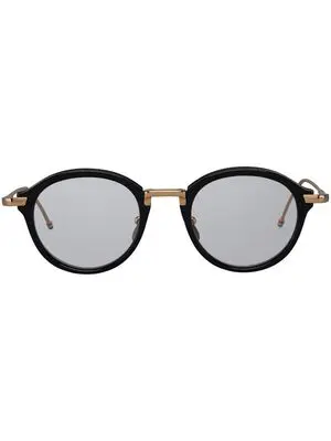 Thom Browne Round-frame Glasses - Black