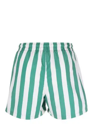 Sunnei Logo-print Striped Swim Shorts