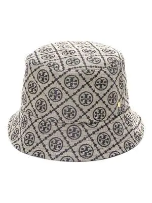 Tory Burch Logo-jacquard Bucket Hat - Blue