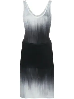 PETER DO Faded-effect Detachable-panel Dress