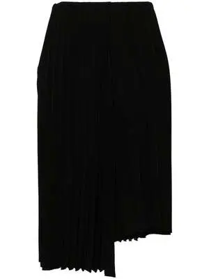 Saint Laurent Pleated Midi Skirt
