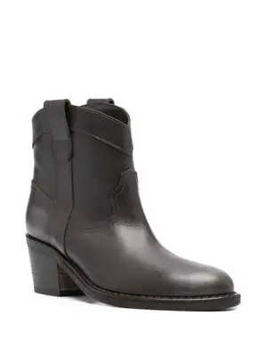 VIA ROMA 15 Texan 65mm Leather Ankle Boots