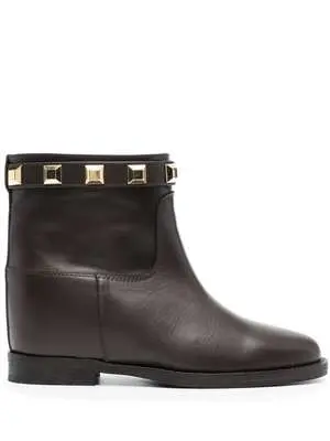 Via Roma 15 Stacked Heel Boots For Women