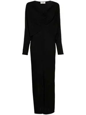 Saint Laurent V Neck Evening Dresses