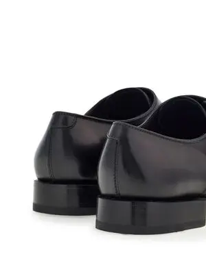 FERRAGAMO Tramezza Double-monkstrap Leather Monk Shoes