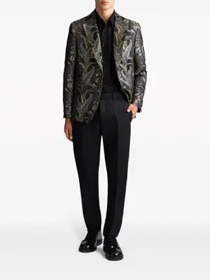 Etro Foliage-jacquard Peak-lapels Blazer