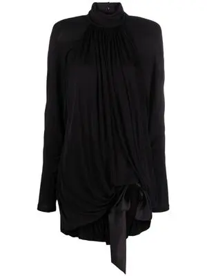 Saint Laurent High-neck Mini Dress