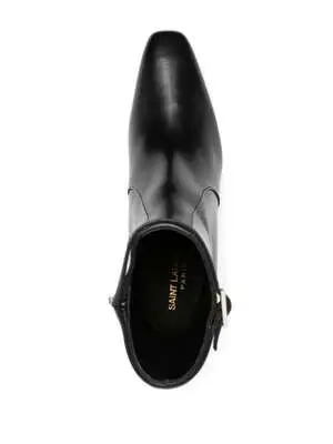 Saint Laurent Joelle 70mm Leather Boots