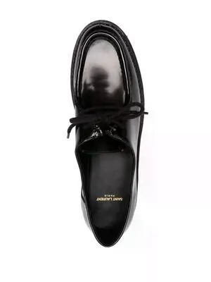 Saint Laurent Marbeuf Leather Derby Shoes