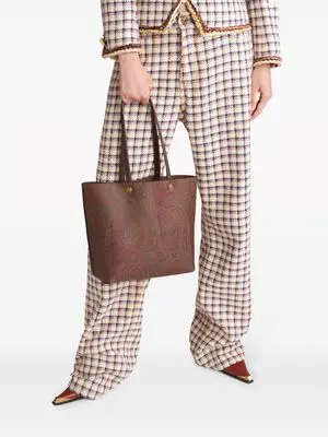 Etro Essential Maxi Tote Bag - Brown