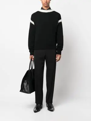 Saint Laurent Bicolour Knitted Jumper
