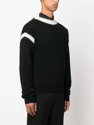 Saint Laurent Bicolour Knitted Jumper