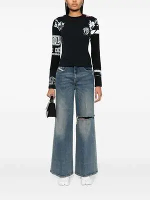 DIESEL® 1978 D-akemi Wide-leg Jeans