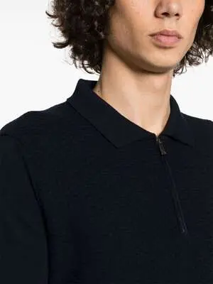 Corneliani Fine-knit Virgin Wool Polo Shirt