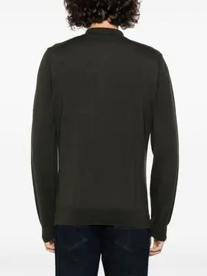 Corneliani Virgin Wool Polo Shirt - Green