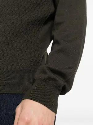 Corneliani Virgin Wool Polo Shirt - Green