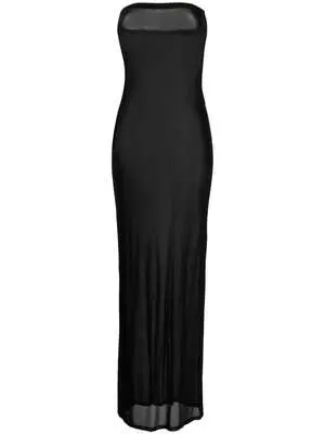 Saint Laurent Semi-sheer Strapless Dress