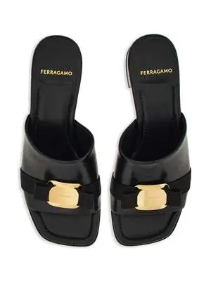 FERRAGAMO Vara 40mm Mules - Black