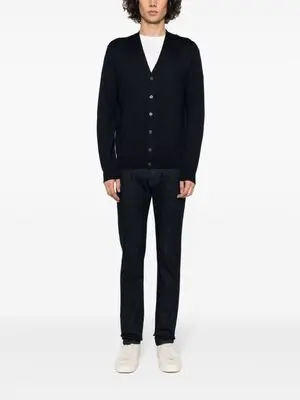 Corneliani V-neck Virgin Wool Cardigan
