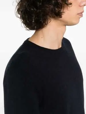 Corneliani Crew-neck Fine-knit Jumper - Blue