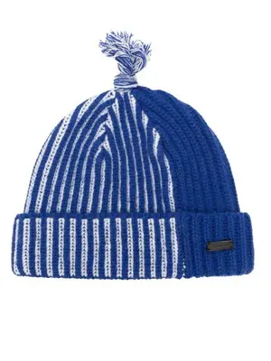 ADER ERROR Ader Error Raga Ribbed Beanie Blue