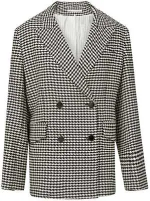 Veronica Beard Hutchinson Houndstooth Blazer - Black