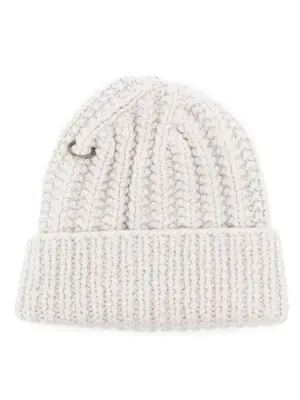 Werkstatt:München Ring-detail Ribbed Beanie
