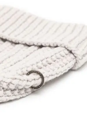 Werkstatt:München Ring-detail Ribbed Beanie