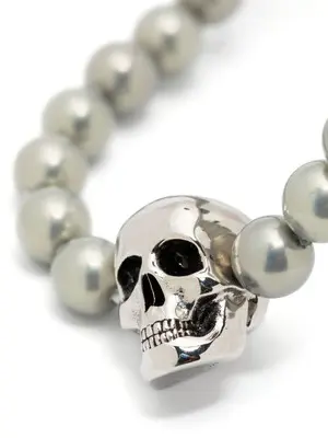 Alexander McQueen Skull Pearl Bracelet