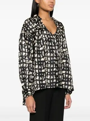 Max & Moi Lua Silk Blouse