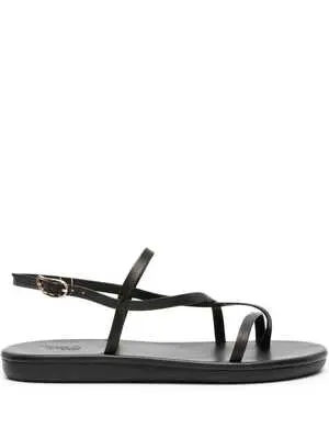 ANCIENT GREEK SANDALS Alethea Flat Sandals - Black