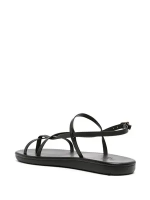 ANCIENT GREEK SANDALS Alethea Flat Sandals - Black
