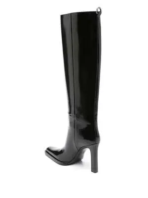 Saint Laurent Nina 95mm Leather Boots