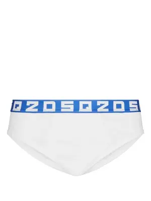 Dsquared2 Logo-print Strap Cotton-blend Briefs