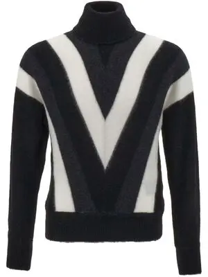Saint Laurent Graphic-print Wool Jumper