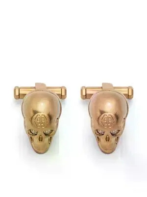Philipp Plein 3d-skull Cufflinks - Gold