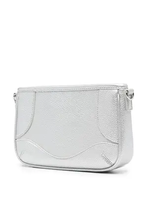 Moschino Logo-lettering Metallic Shoulder Bag