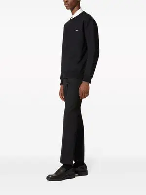 Valentino Garavani Logo-print Cotton Sweatshirt - Black